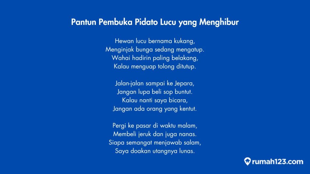 30 Pantun Pembuka Pidato Lucu yang Menghibur, Bisa Nyairin Suasana!