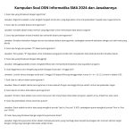 20 Contoh Soal OSN Informatika SMA 2024 dan Jawabannya
