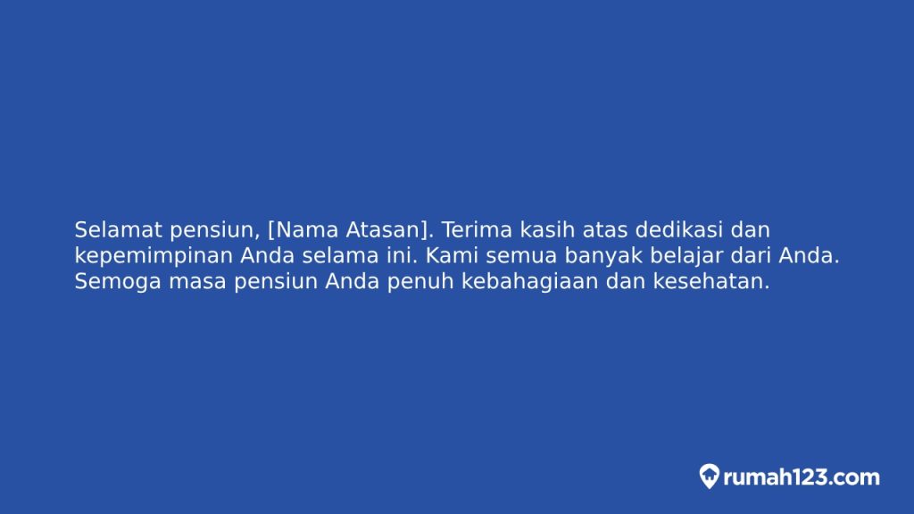 80 Contoh Ucapan Purna Tugas atau Pensiun Penuh Kesan