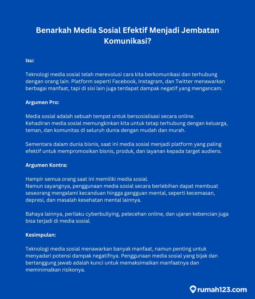 4 Contoh Teks Diskusi tentang Teknologi yang Benar