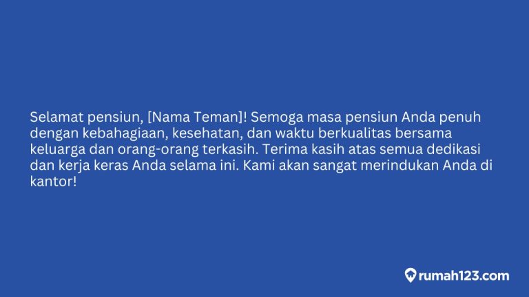 80 Contoh Ucapan Purna Tugas atau Pensiun Penuh Kesan