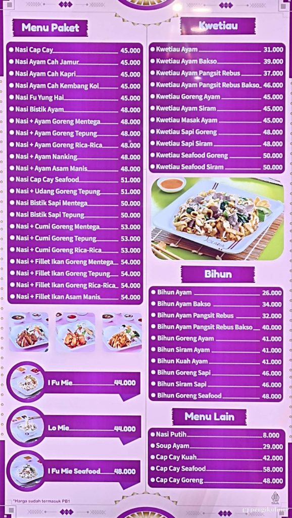 Daftar Menu Solaria dan Harga Terbaru