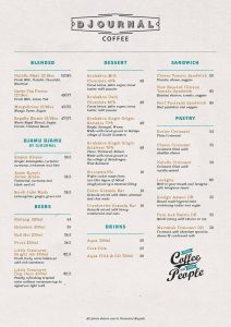 Menu Djournal Coffee dan Harganya Terbaru 2024