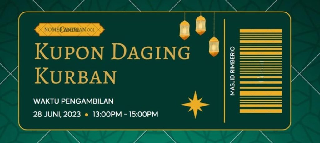 5 Contoh Kupon Qurban dan Cara Membuatnya di Word
