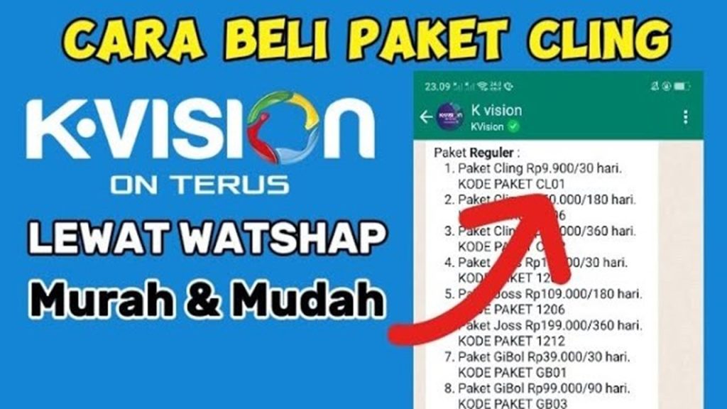 Cara Beli Paket K-Vision lewat WA, Mudah dan Terjangkau!