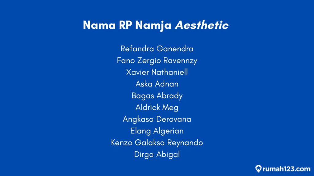 300+ Nama RP Cewe dan Cowok yang Aesthetic dan Langka
