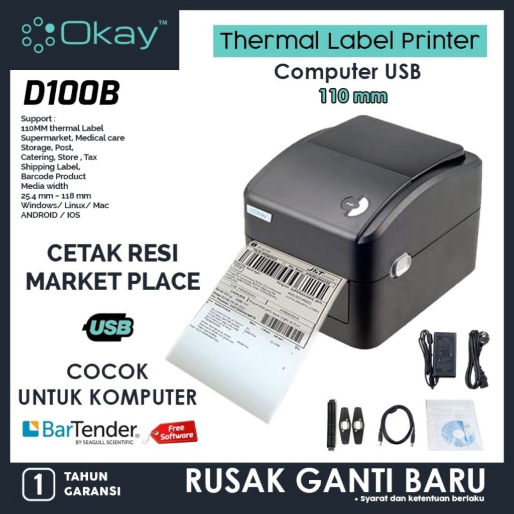 5 Rekomendasi Printer Thermal Terbaik 2024