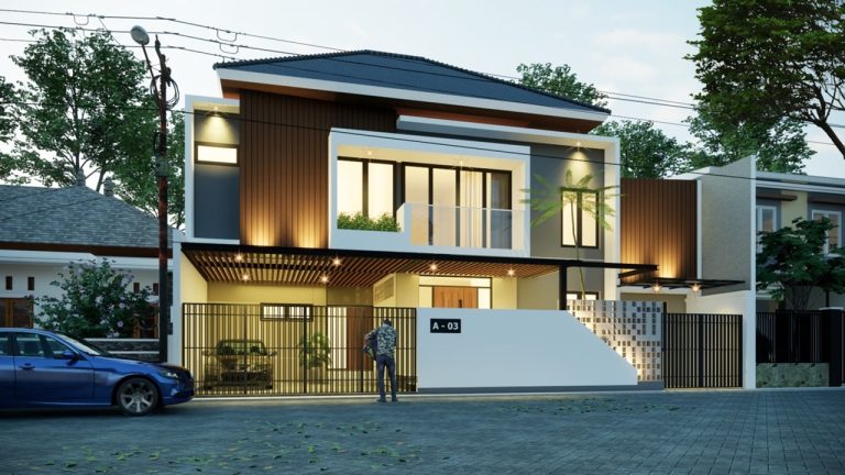 10 Desain Rumah 2 Lantai Minimalis Modern Elegan