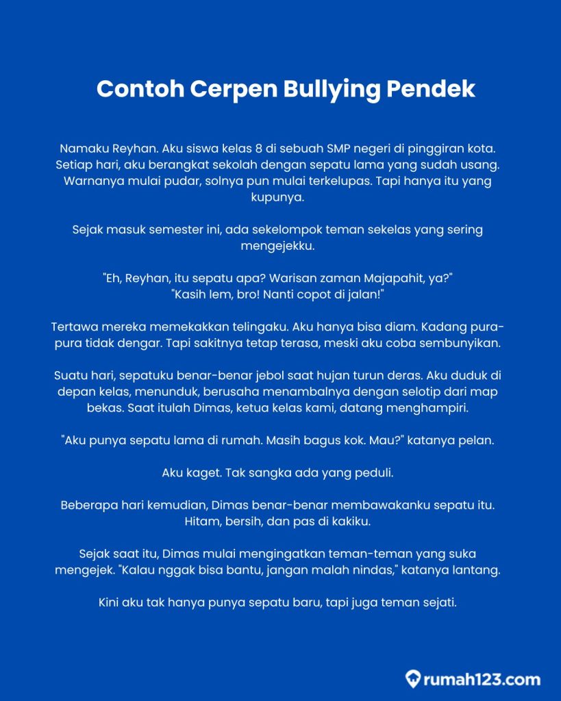 7 Contoh Cerpen Bullying Singkat di Sekolah untuk Pembelajaran