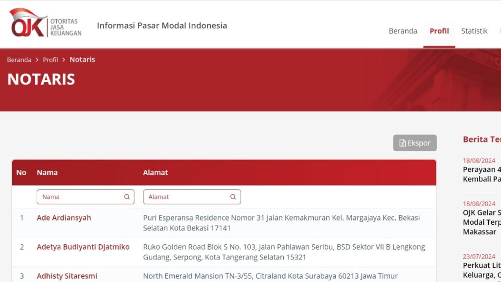 4 Cara Mengetahui Daftar Notaris yang Terdaftar di Kemenkumham