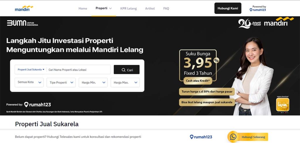 Cara Gampang Beli Properti Lelang Bank Mandiri. Dapat Harga Termurah!
