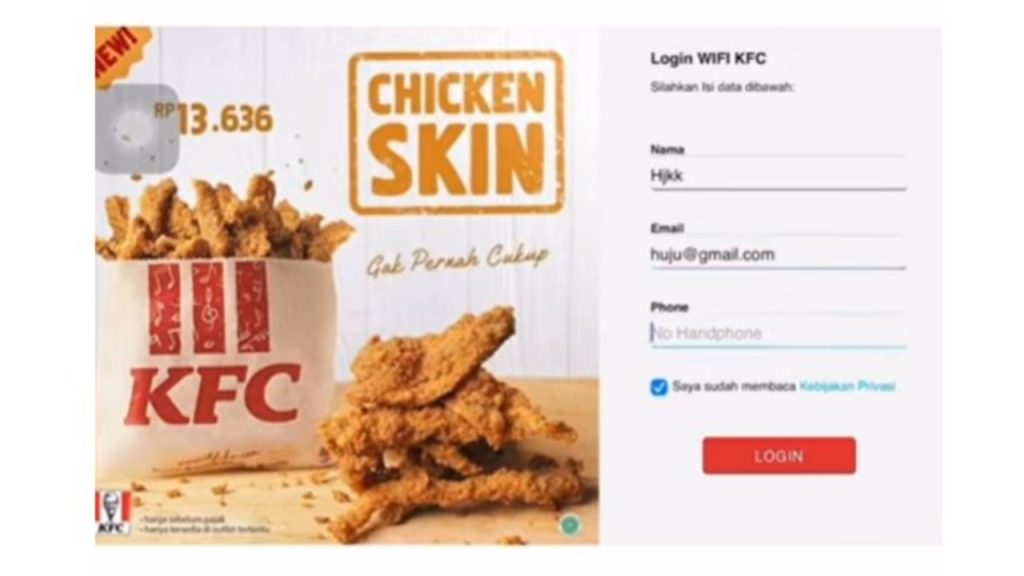 Password WiFi KFC Terbaru dan Cara Koneksi dengan Mudah!