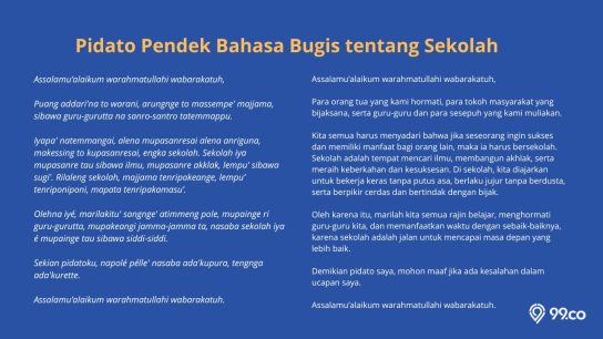7 Contoh Pidato Bahasa Bugis dan Artinya, Singkat tapi Bermakna!