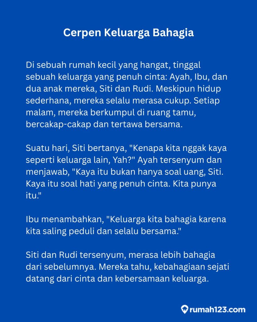 5 Cerpen Keluarga yang Mengandung Pesan Moral