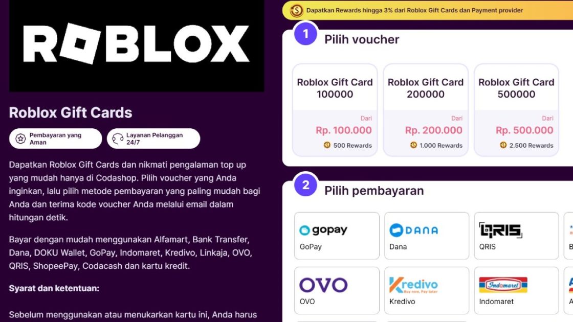 5 Cara Top Up Roblox di Indomaret, Alfamart, hingga Pakai Pulsa