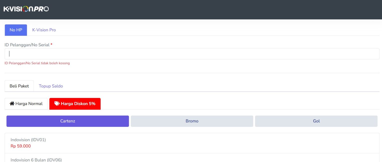 6 Cara Isi Paket K Vision secara Online dengan Mudah dan Cepat